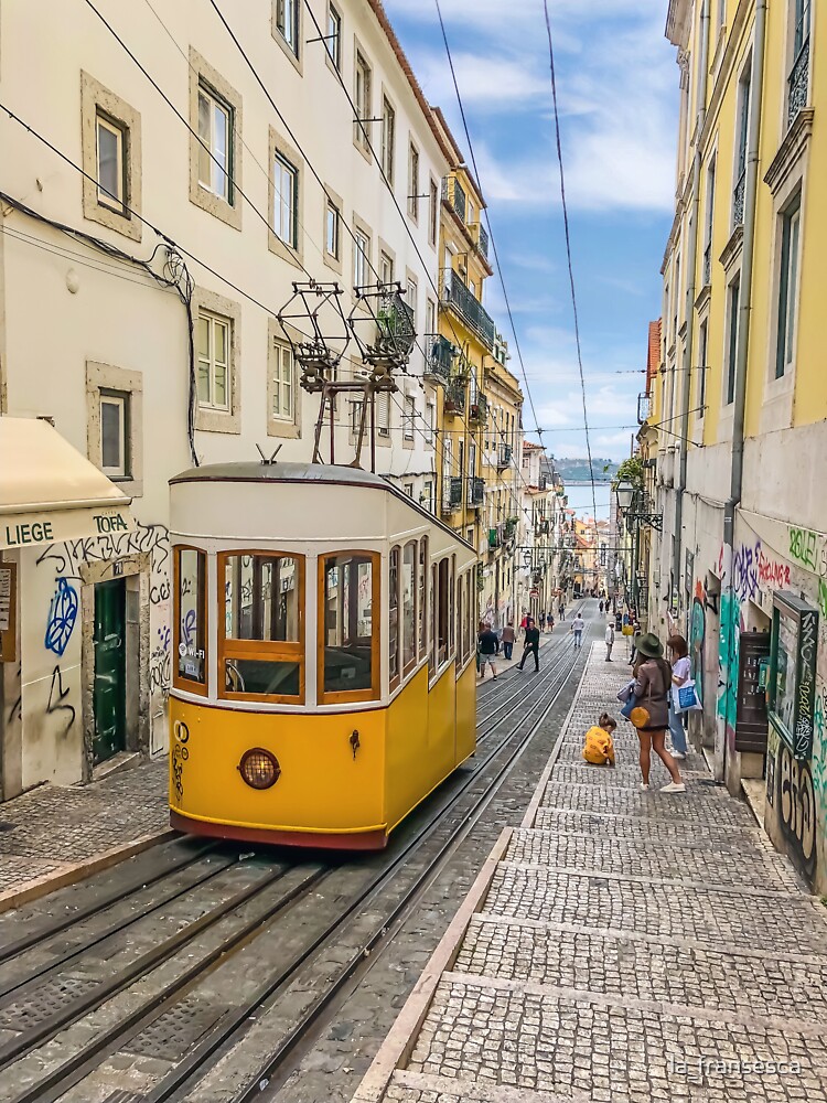 "Lisbon tram" Sticker by la-fransesca | Redbubble