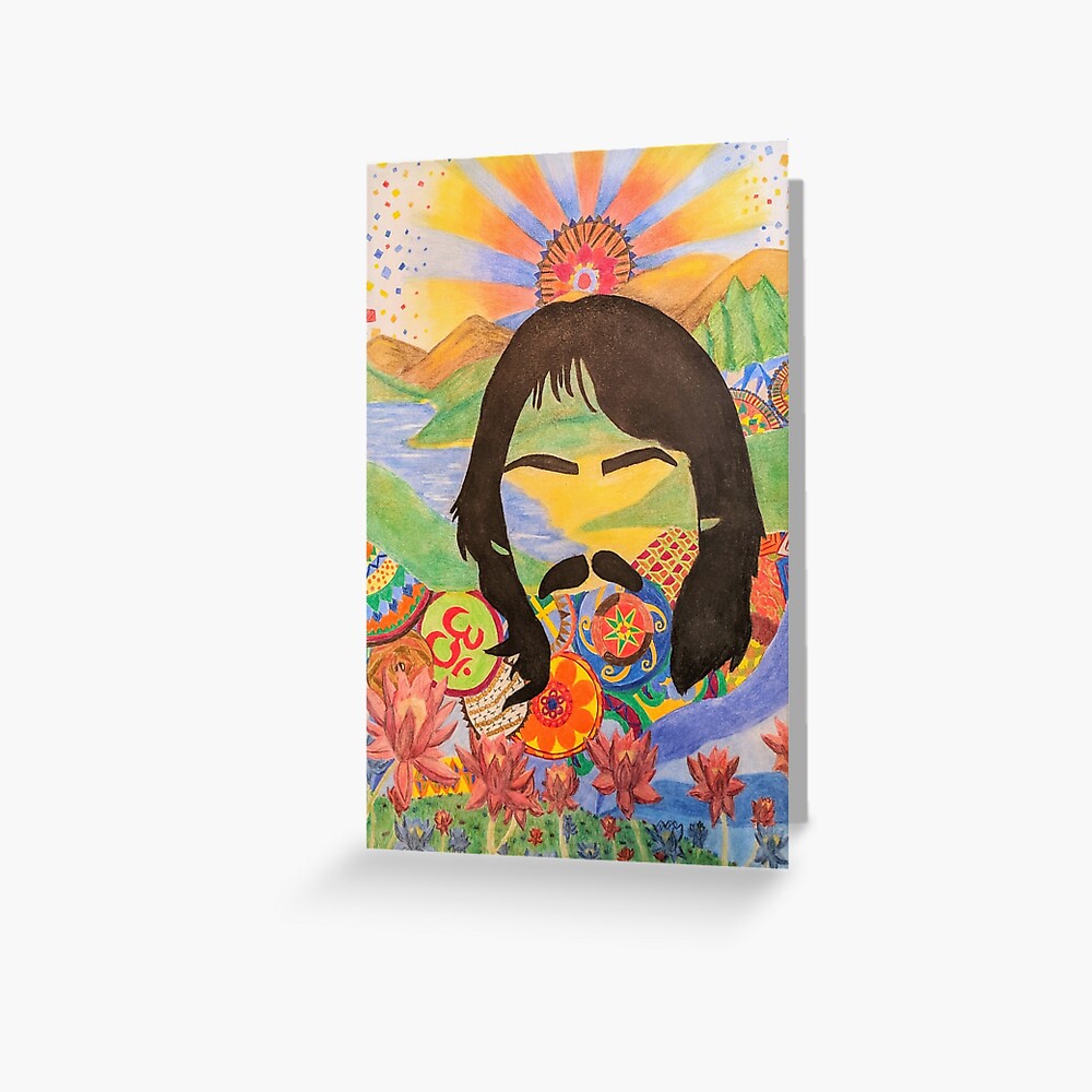 "Psychedelic George Harrison " Greeting Card for Sale by RyAn0096 ...