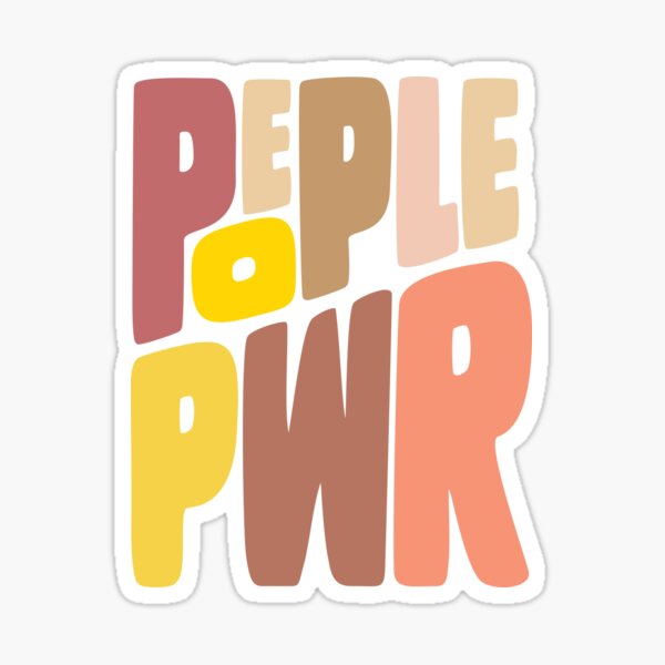 "People PWR" Sticker for Sale by Vanphirst | Redbubble