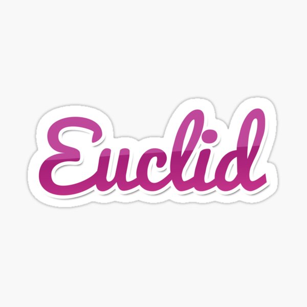 "Euclid" Sticker for Sale by rednready6 | Redbubble