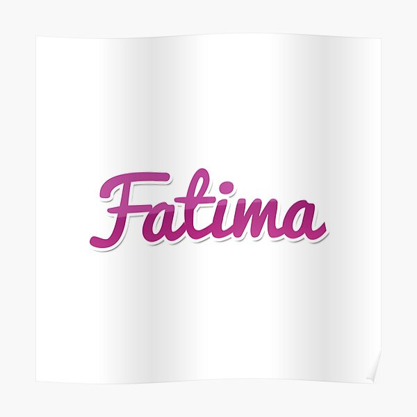"Fatima" Poster for Sale by rednready6 | Redbubble