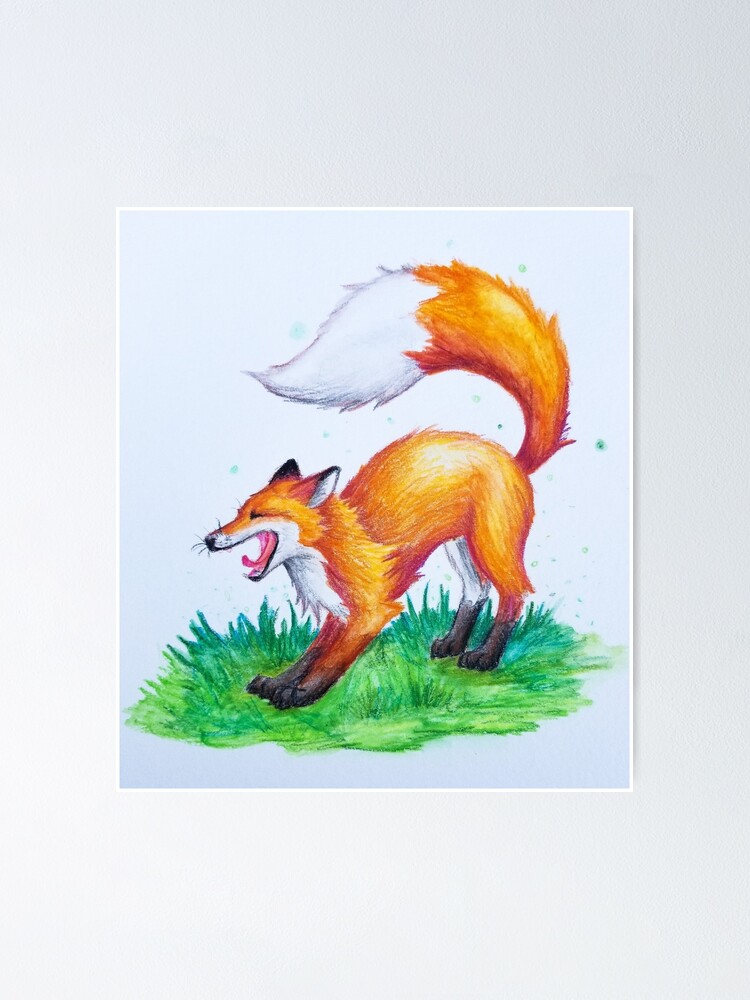 "Sneezing Fox" Poster by JurassicParkans | Redbubble