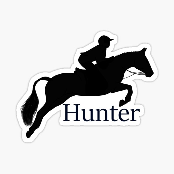 "Elegant Hunter" Sticker for Sale by Horses with coffee | Redbubble