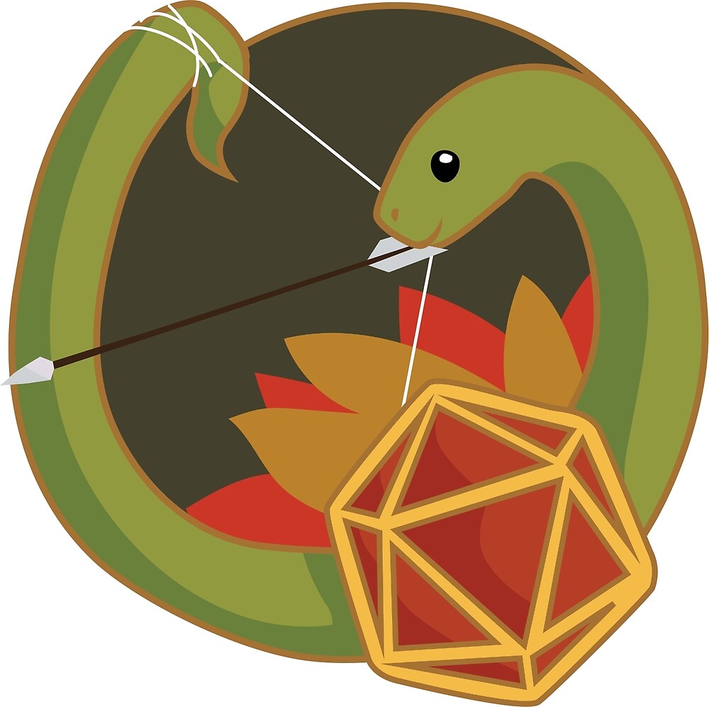 "Ranger Snake (Version 2) (D&D Class Snake)" by OwlHatArt | Redbubble