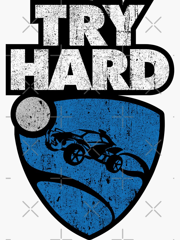 "RL TryHard" Sticker for Sale by huckblade | Redbubble