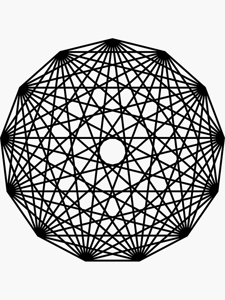 "Tridecagon" Sticker by WellMedicated | Redbubble