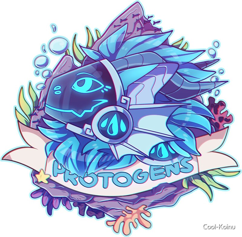 "Protogens - Aquatic Ver." by Cool-Koinu | Redbubble