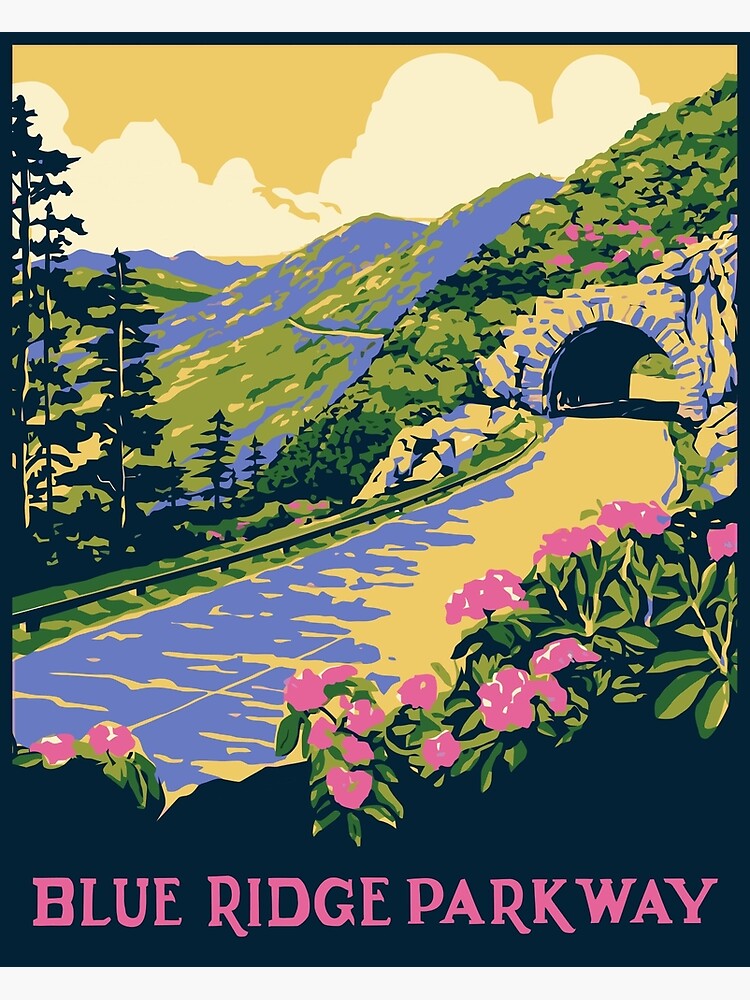 "Blue Ridge Parkway" Poster for Sale by JeromeArt | Redbubble