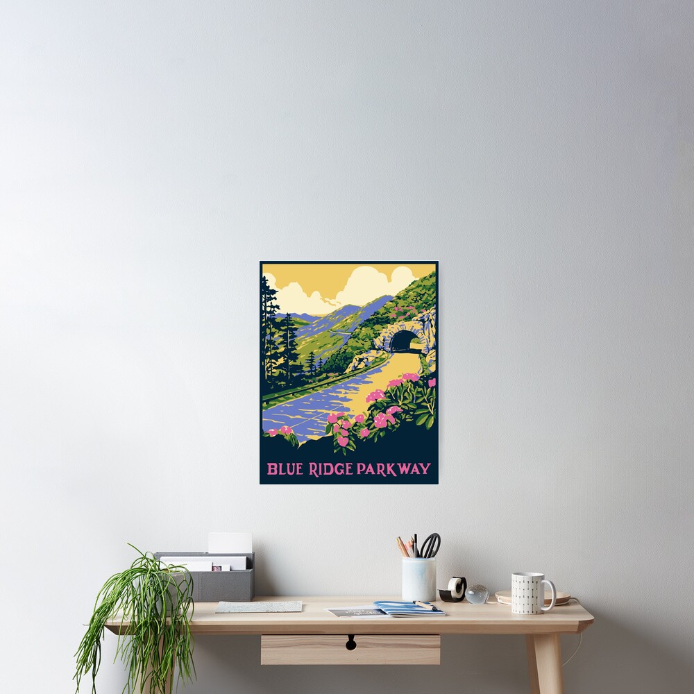 "Blue Ridge Parkway" Poster for Sale by JeromeArt | Redbubble