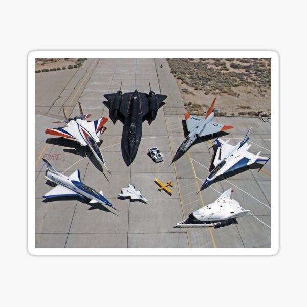 "NASA Research Aircraft" Sticker by Sedgyfergo | Redbubble