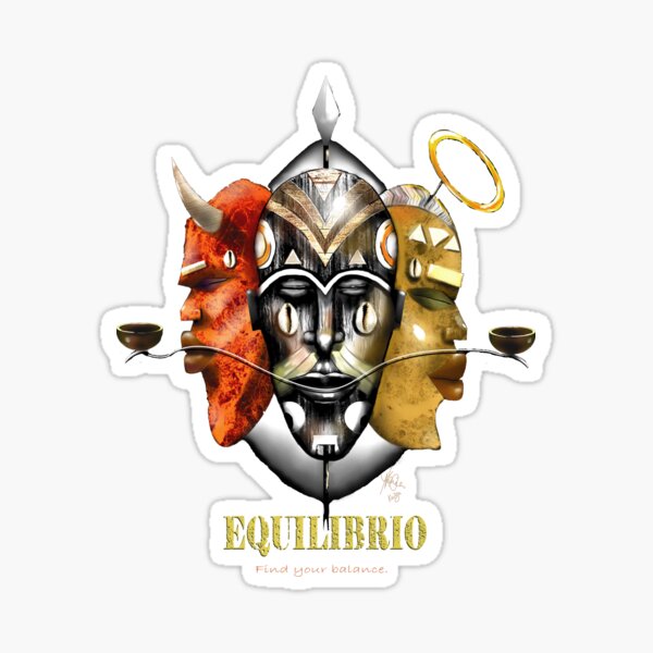 "Equilibrio Light" Sticker for Sale by KEISIEN | Redbubble