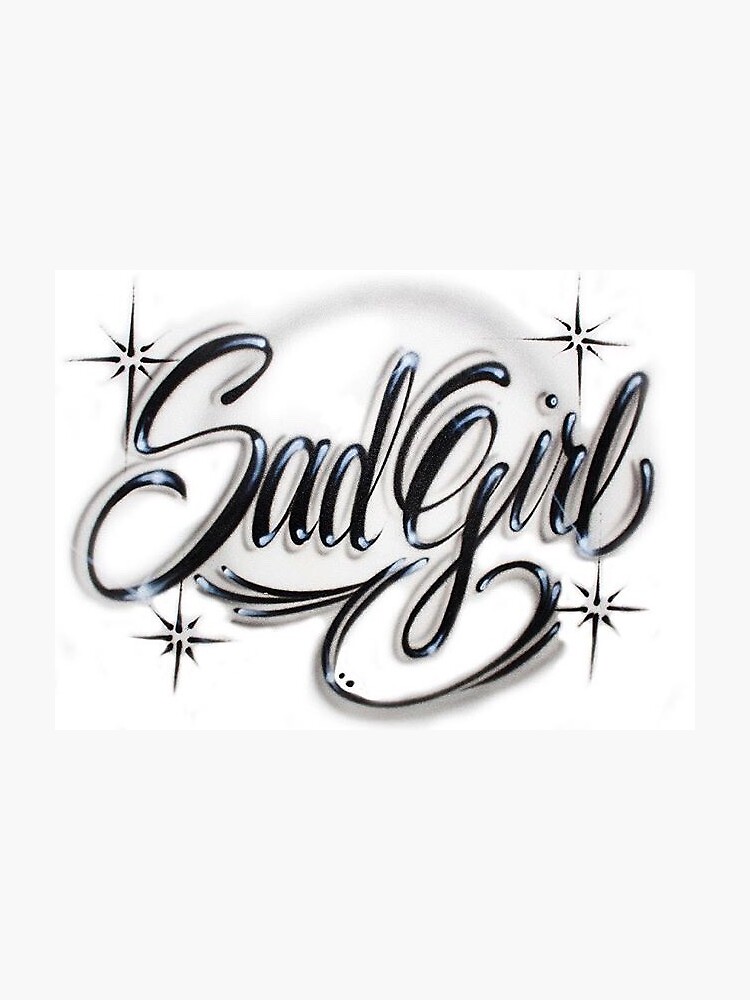 "Sad Girl" Sticker for Sale by andylil | Redbubble