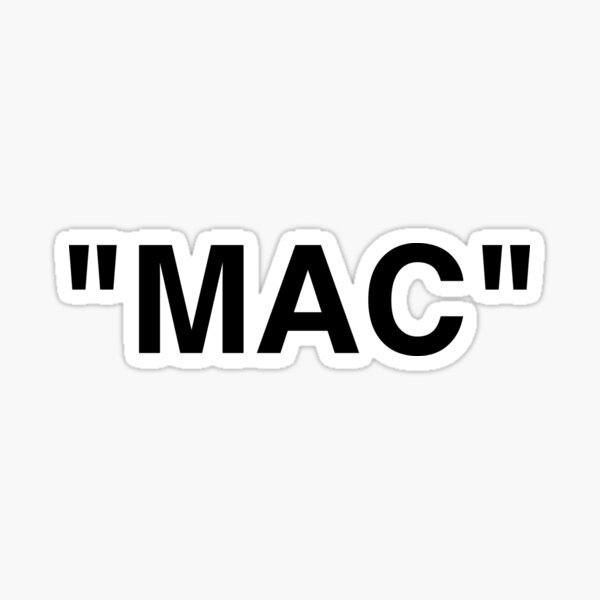 ""MAC" LOGO - BLACK" Sticker by KRNTH | Redbubble
