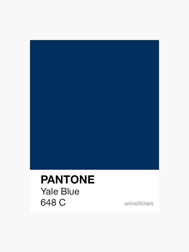 "Yale University Blue Pantone" Sticker for Sale by univstickers | Redbubble