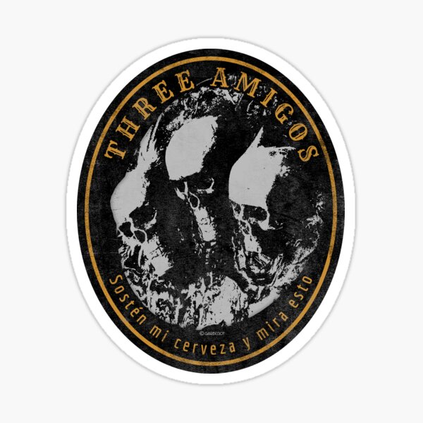 "Three Amigos" Sticker by GarageRatArt | Redbubble