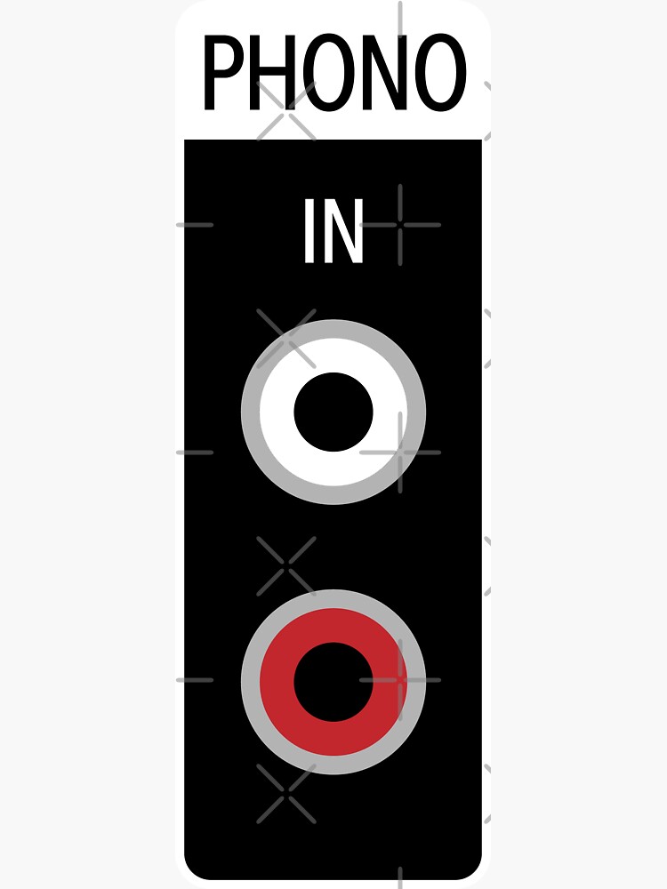 "Phono Input" Sticker for Sale by adidabu | Redbubble