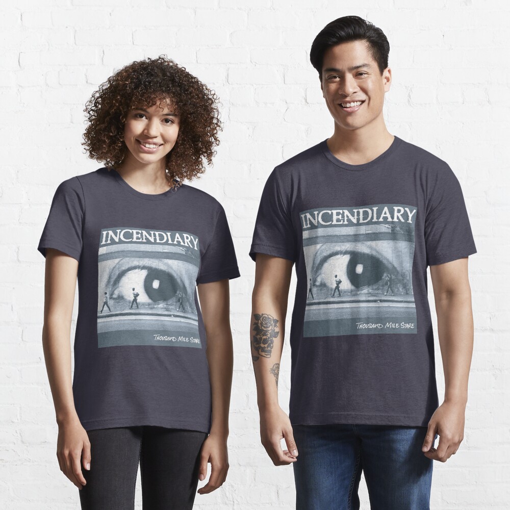 "Incendiary (Hardcore Punk Band) - Album; Thousand Mile Stare" T-shirt ...