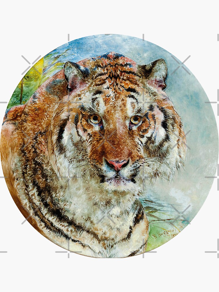 "TIGER HEAD" Sticker for Sale by BulganLumini | Redbubble
