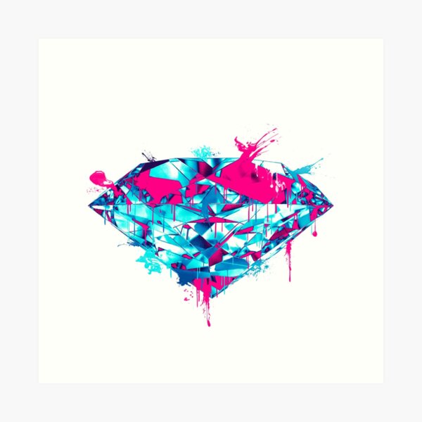 Dripping Diamond Art Prints | Redbubble