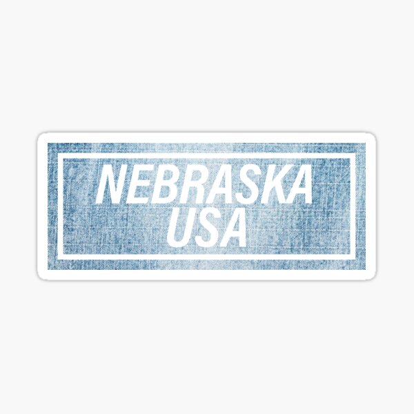 "Nebraska USA" Sticker for Sale by Jmakesart | Redbubble