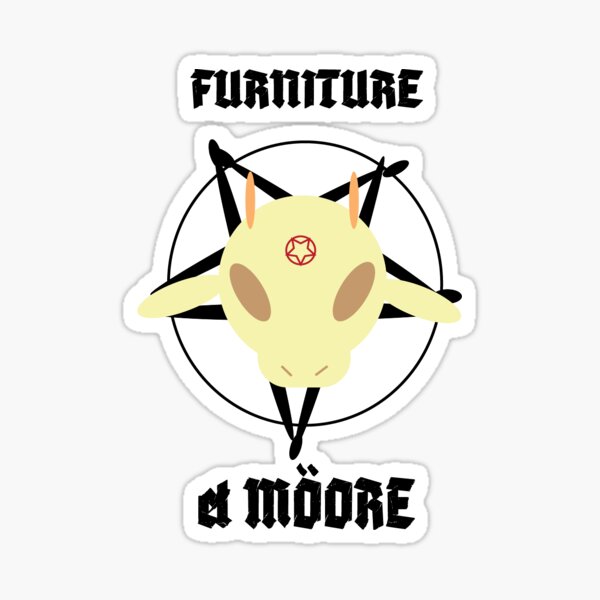 "Furniture and Moore" Sticker by rampant-hag | Redbubble