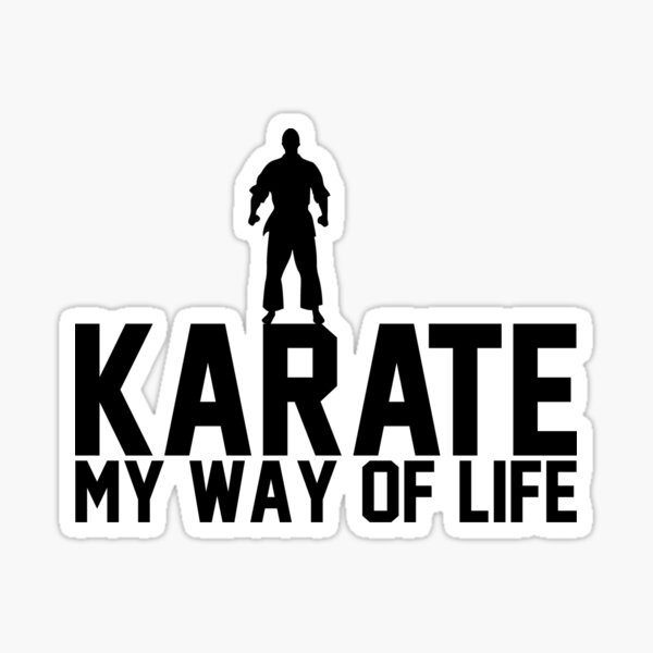 "Karate," Sticker for Sale by DesignDS | Redbubble