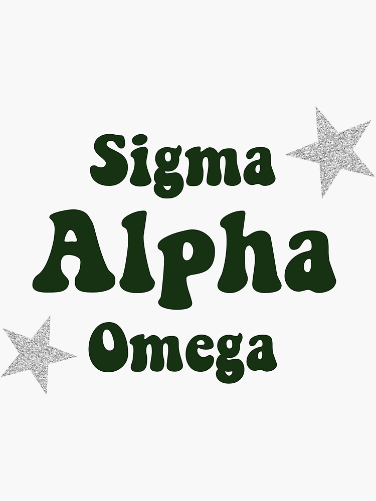 "Sigma Alpha Omega" Sticker for Sale by lilyscott918 | Redbubble
