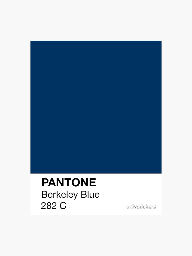 "University of California Berkeley Blue Pantone" Sticker for Sale by ...
