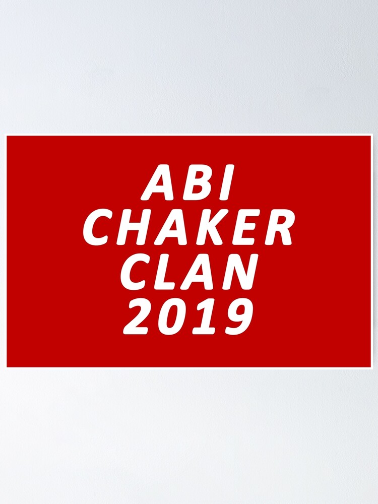 "abi chaker" Poster by dora6 | Redbubble
