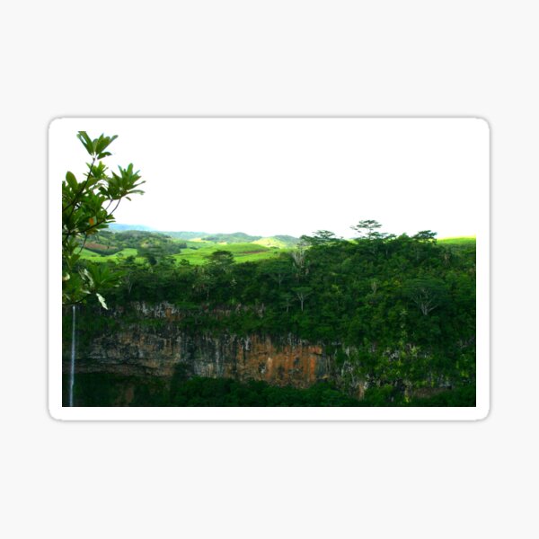 "A view to behold - Old Dormant Volcano - Mauritius" Sticker for Sale ...