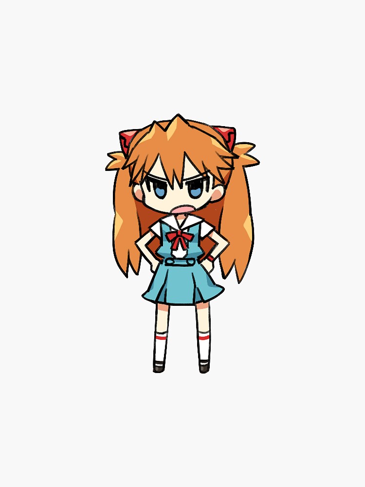 "asuka" Sticker for Sale by chickenmaid | Redbubble