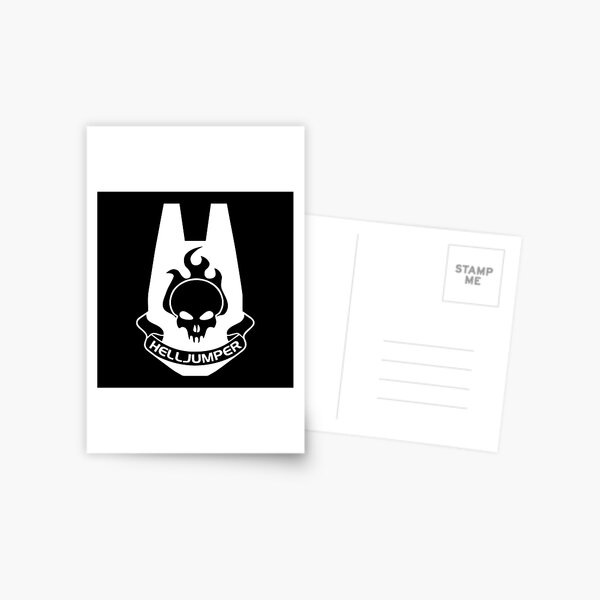 "ODST Helljumper Logo" Postcard for Sale by sasiposo | Redbubble
