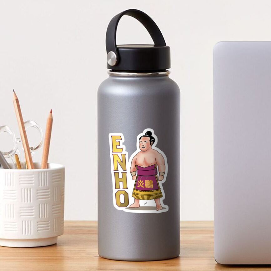 "Sumo Wrestler "Enho" Rikishi Enho Akira Cartoon 炎鵬" Sticker for Sale ...