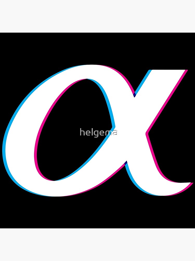 "Sony Alpha logo RGB Splitted" Poster for Sale by helgema | Redbubble