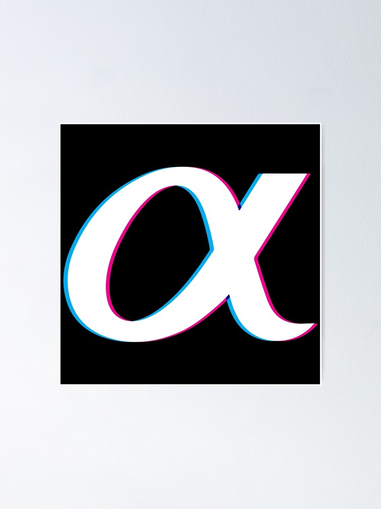 "Sony Alpha logo RGB Splitted" Poster for Sale by helgema | Redbubble