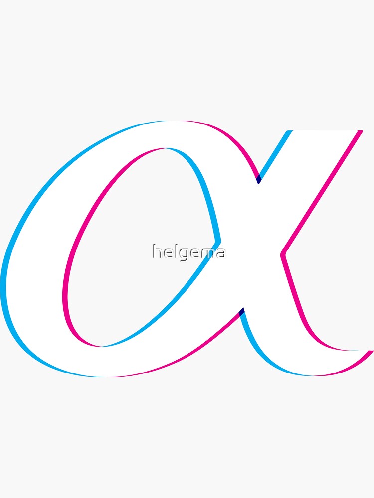 "Sony Alpha logo RGB Splitted" Sticker for Sale by helgema | Redbubble