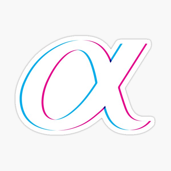 "Sony Alpha logo RGB Splitted" Sticker for Sale by helgema | Redbubble
