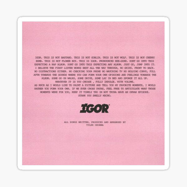 Igor Stickers | Redbubble