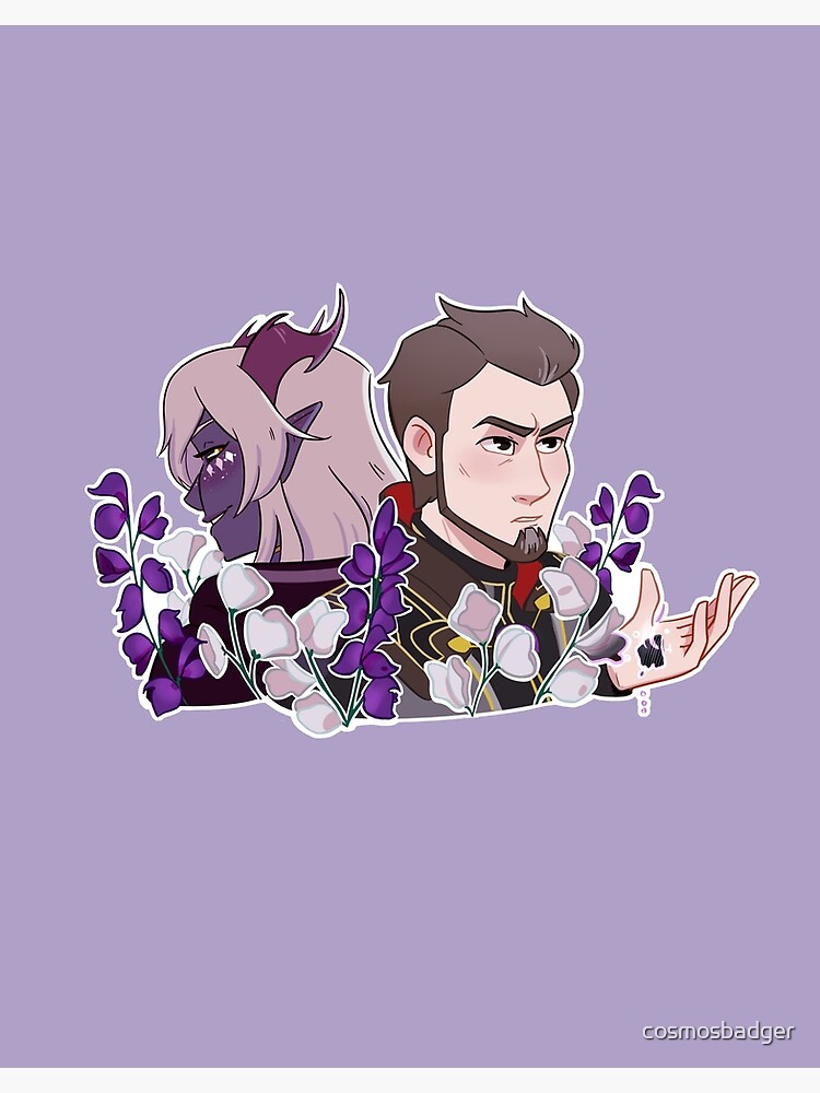 "Viren and Aaravos" Art Print by cosmosbadger | Redbubble