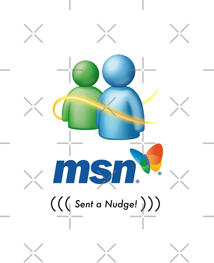 "Messenger MSN Sent a nudge!" iPad Case & Skin by mavydesigns | Redbubble
