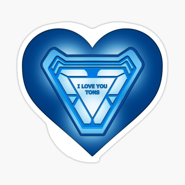 "I Love You Tons Heart V2" Sticker for Sale by lizstrevens | Redbubble