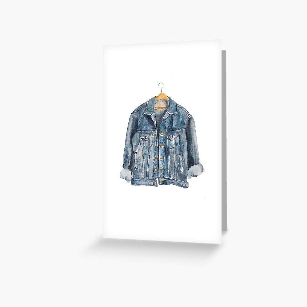 "Denim Jacket" Sticker for Sale by louisasarts | Redbubble