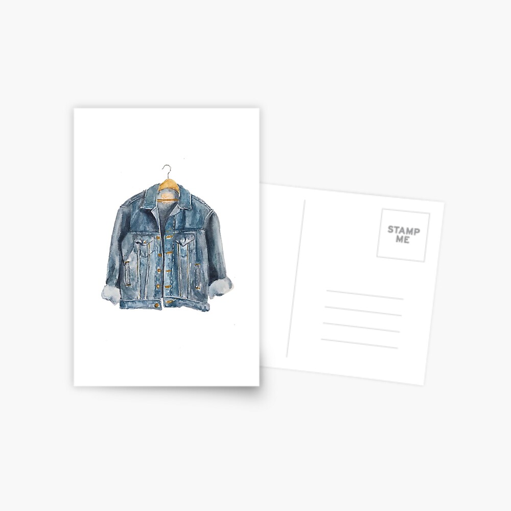 "Denim Jacket" Sticker for Sale by louisasarts | Redbubble