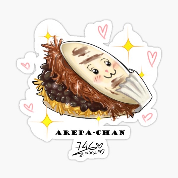 "Arepa-chan" Sticker for Sale by Kanon746 | Redbubble