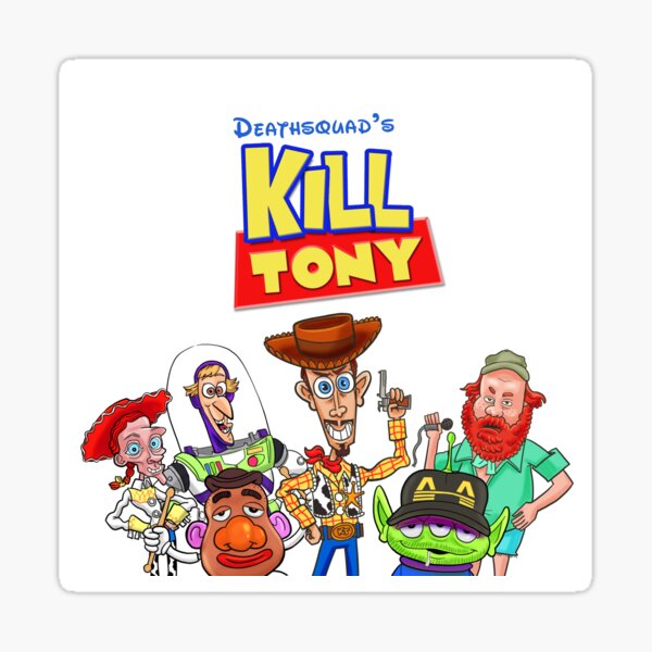 "Deathsquad Presents: Kill Tony Story" Sticker by artistsjourney ...