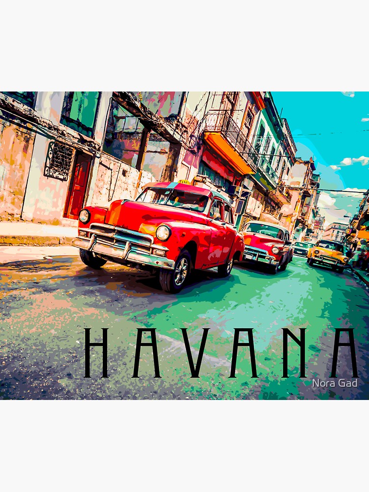 "HAVANA" Sticker for Sale by NoraMohammed | Redbubble