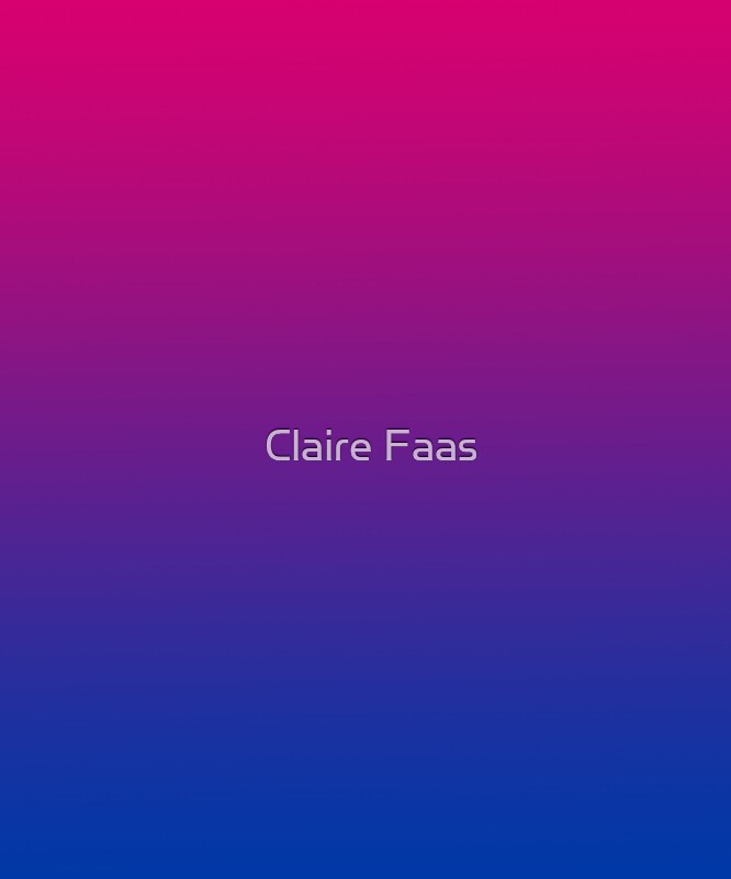 "Bi Gradient" by Claire Faas | Redbubble