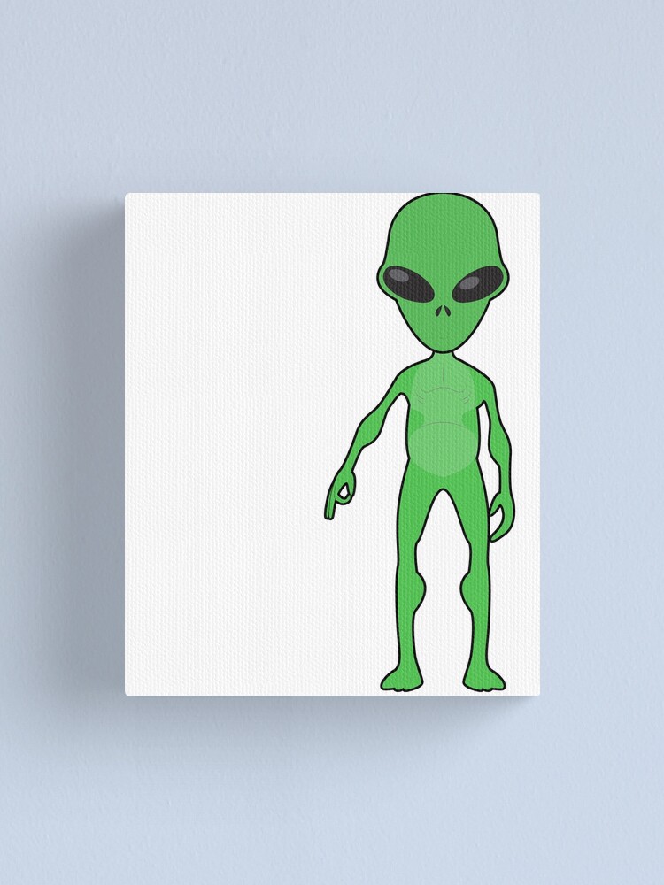 "Funny Finger Circle Game Alien UFO Hand Hole Punch Prank" Canvas Print ...