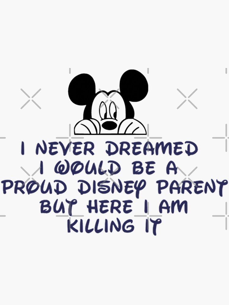 "Proud Disney Parent" Sticker by magicallyalexa | Redbubble