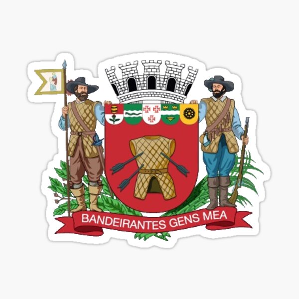 "Brasão de Mogi das Cruzes, Brasil" Sticker for Sale by PZAndrews ...